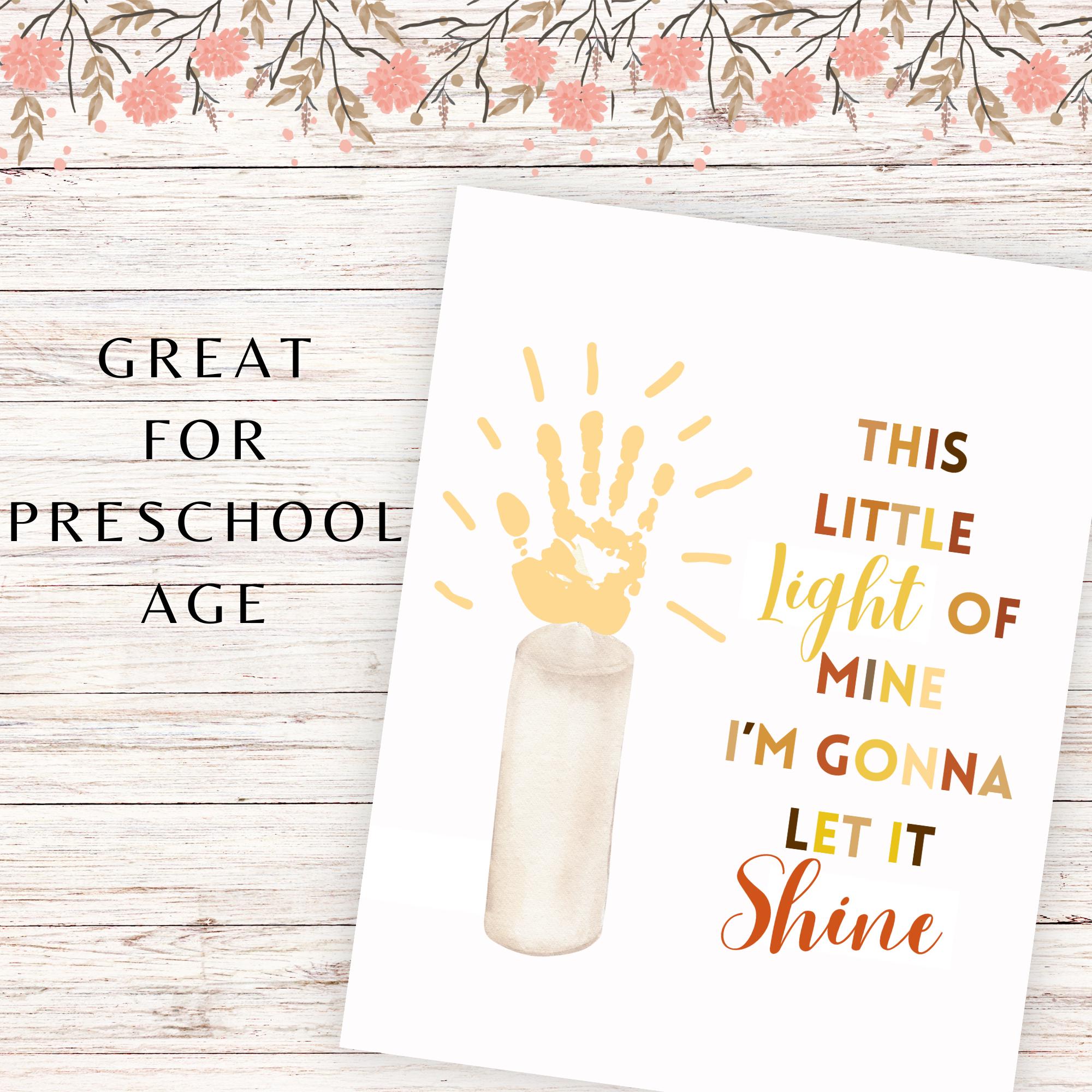 This Little Light of Me Handprint Art, Preschool, Sunday School Nursery ...