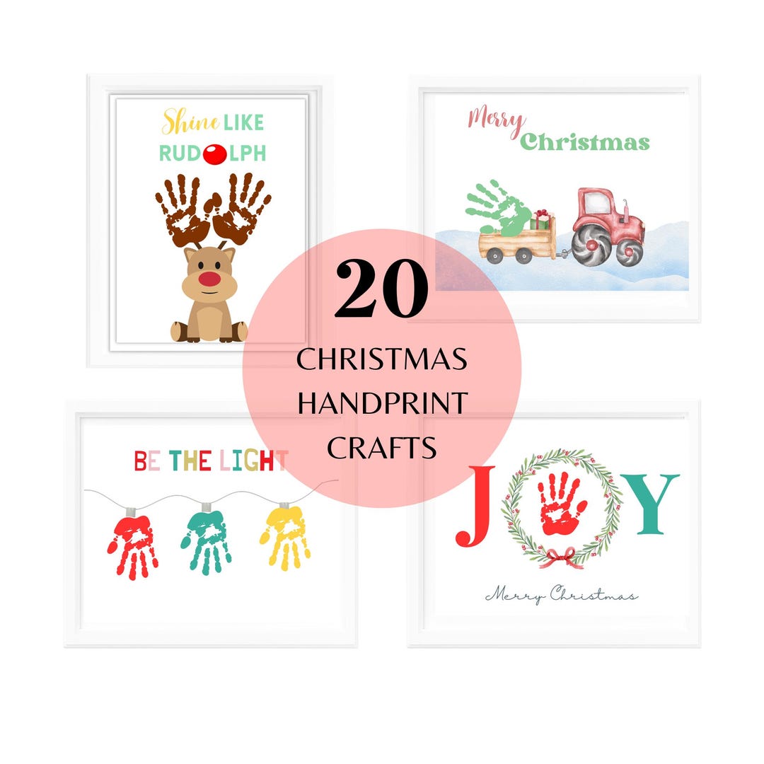 Christmas Handprint Art, Preschool Activity, Sunday School Nursery ...