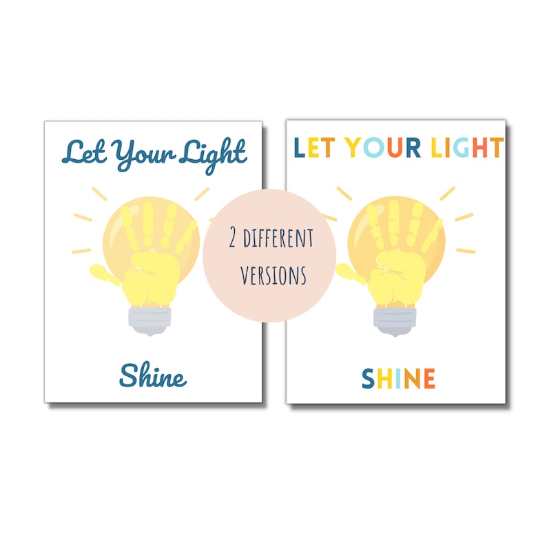 Let Your Light Shine Handprint Activity, Preschool Handprint Activity ...