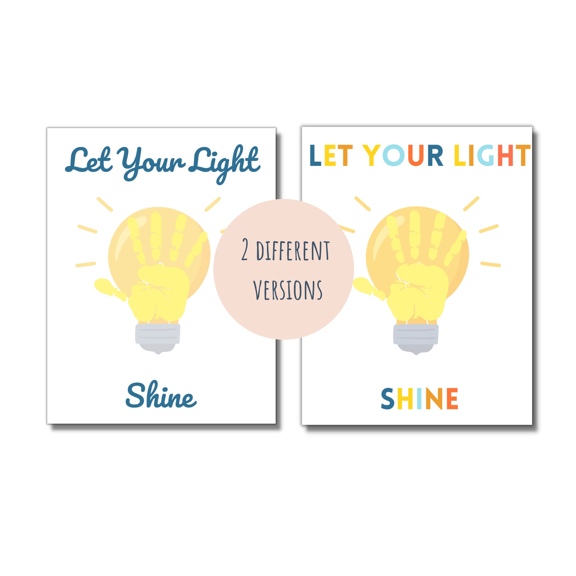 Let Your Light Shine Handprint Activity, Preschool Handprint Activity ...