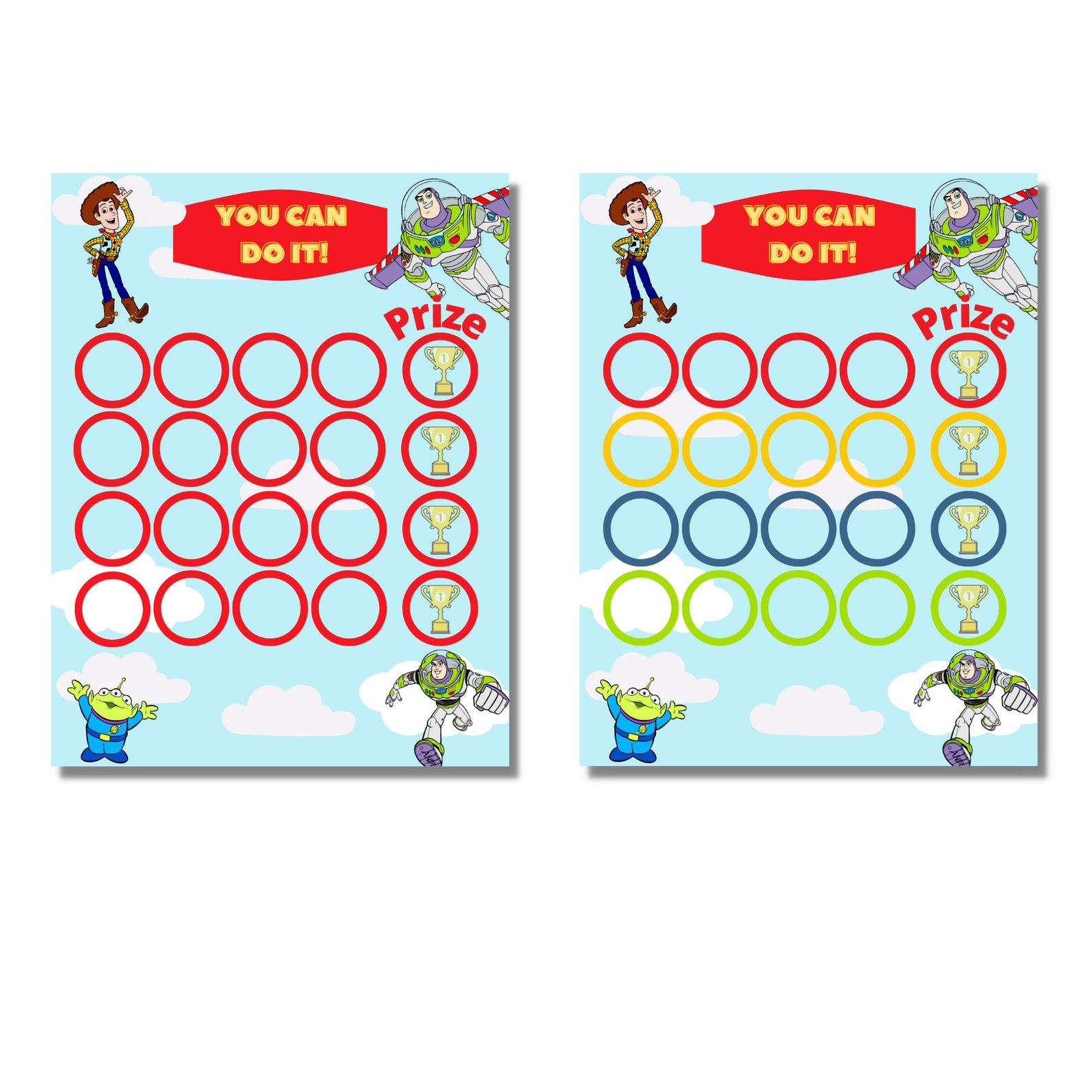 Toy Story Reward Chart Printable, Potty Training Chart, Sticker Chart ...