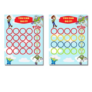 Toy Story Reward Chart Printable, Potty Training Chart, Sticker Chart ...