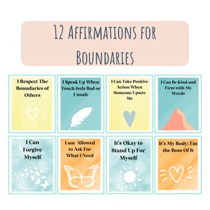 Kids Positive Affirmation Cards, Kids Mindfulness Bundle, Coping Cards ...