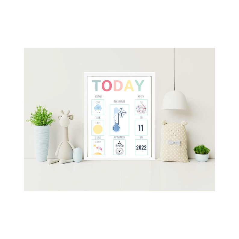 Daily Morning Board, Preschool Circle Time Board, Kids Daily Calendar ...