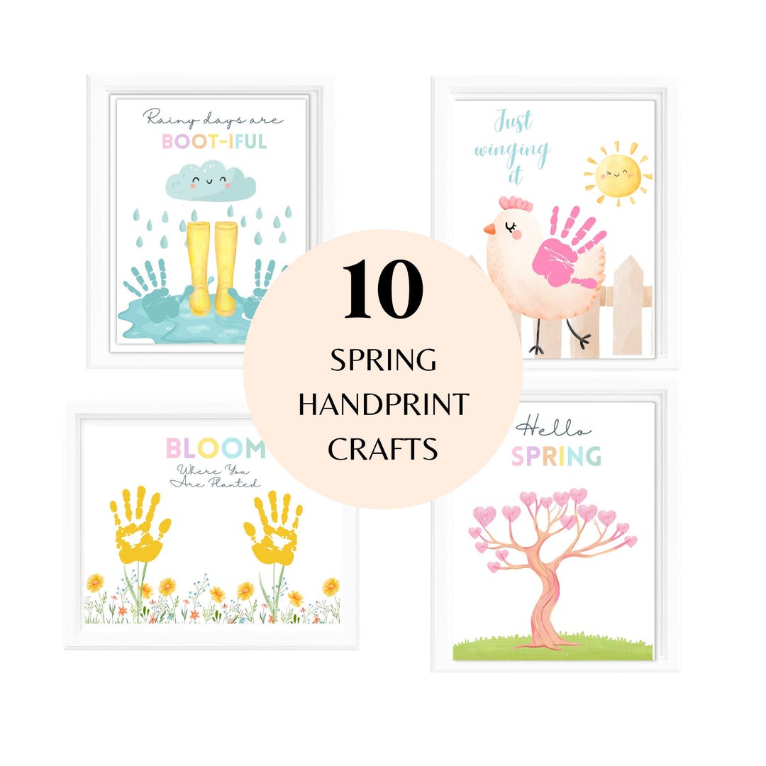 Spring Handprint Craft, Easter Handprint Art, Handprint Craft, DIY ...