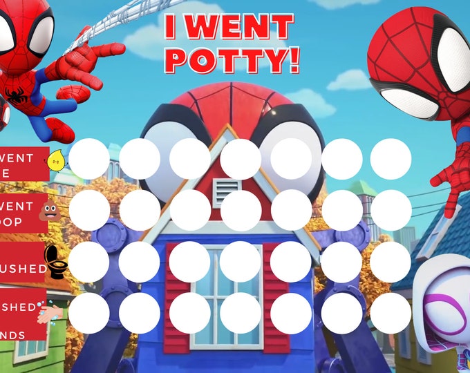 Spidey Reward Chart for Kids, Spider-man, Spidey and His Amazing ...