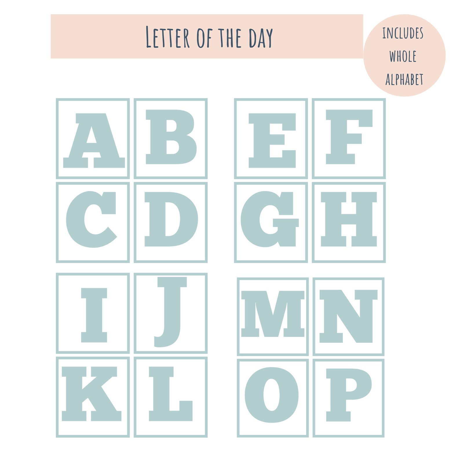Phonics Printable Activity. Alphabet Matching Preschool. Montessori ...
