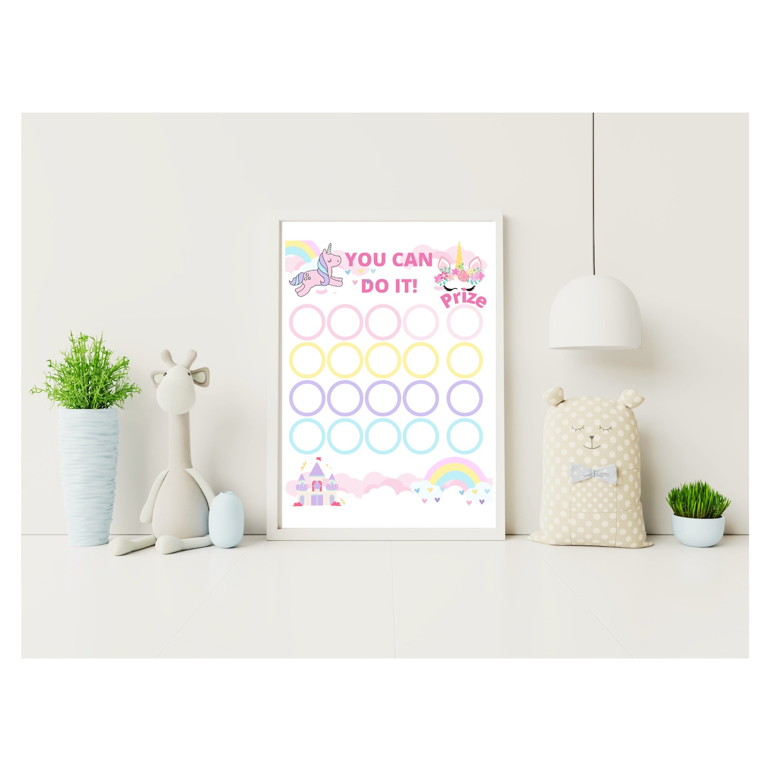 Unicorn Reward Chart | Printable Unicorn Sticker Chart | Daily Chore ...