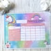 Unicorn Reward Chart, Unicorn Behavior Chart, Childrens Reward Chart ...