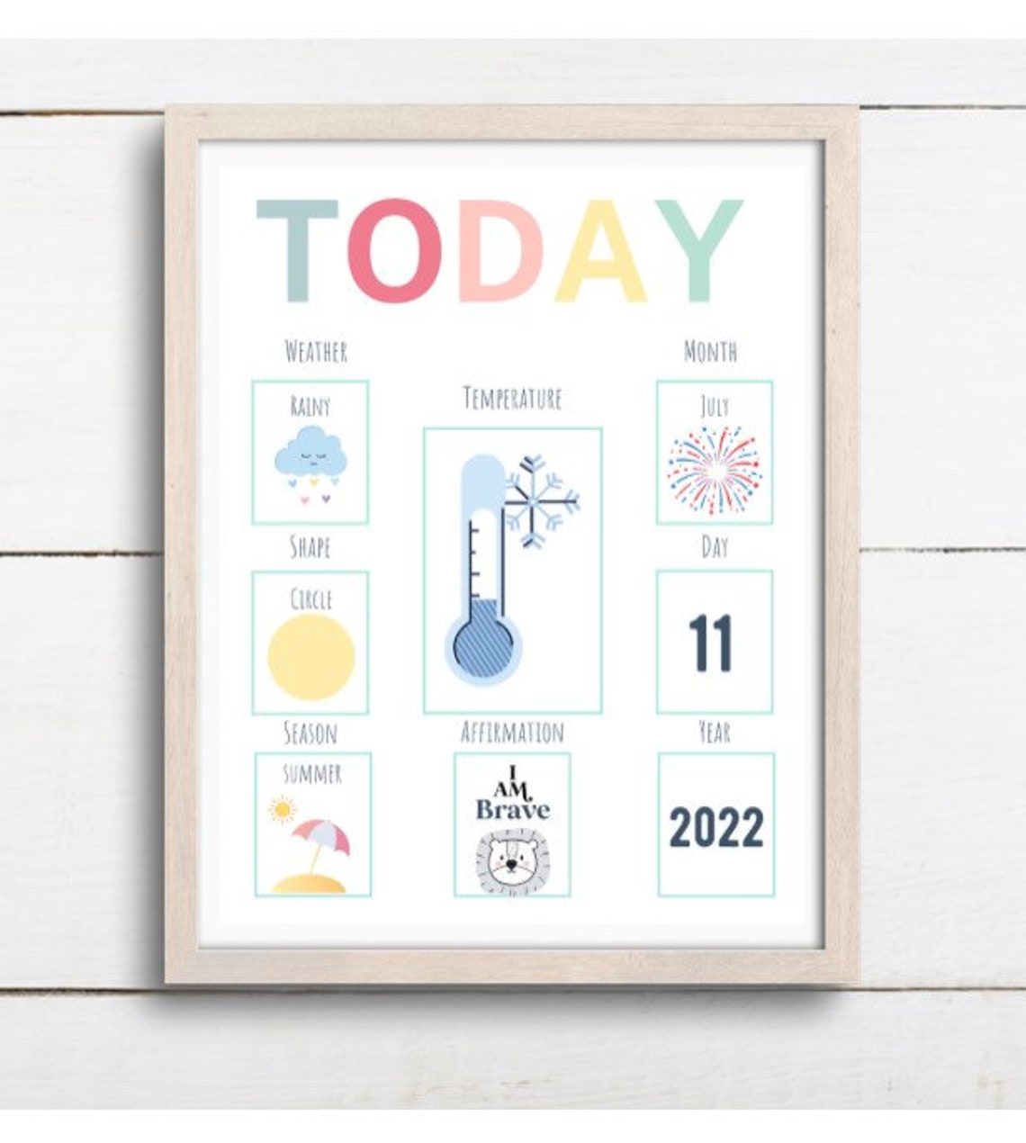 Daily Morning Board, Preschool Circle Time Board, Kids Daily Calendar ...