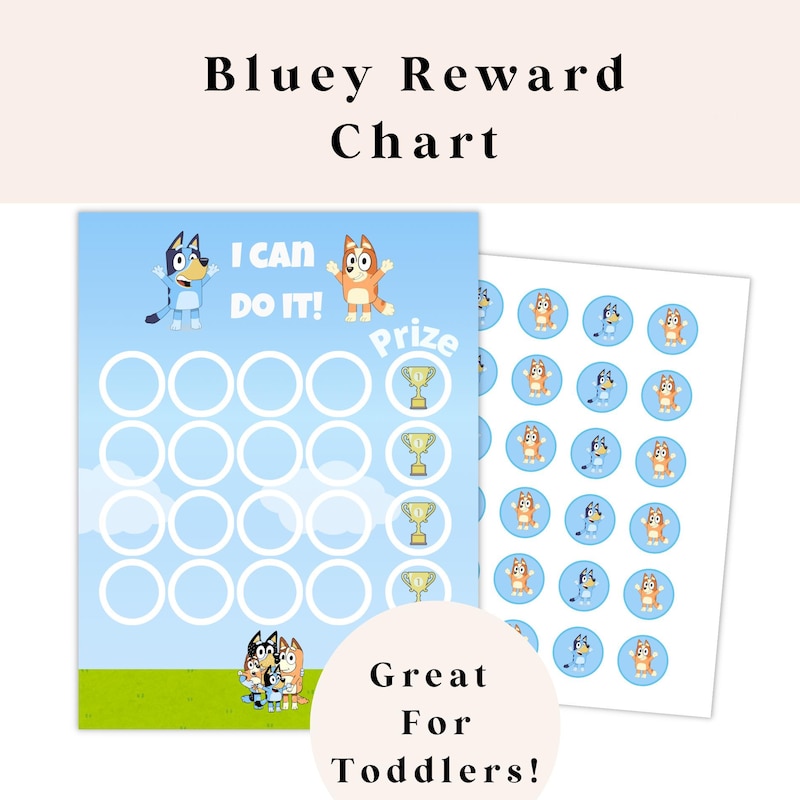 Bluey Stickers - Etsy