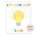 Let Your Light Shine Handprint Activity, Preschool Handprint Activity ...