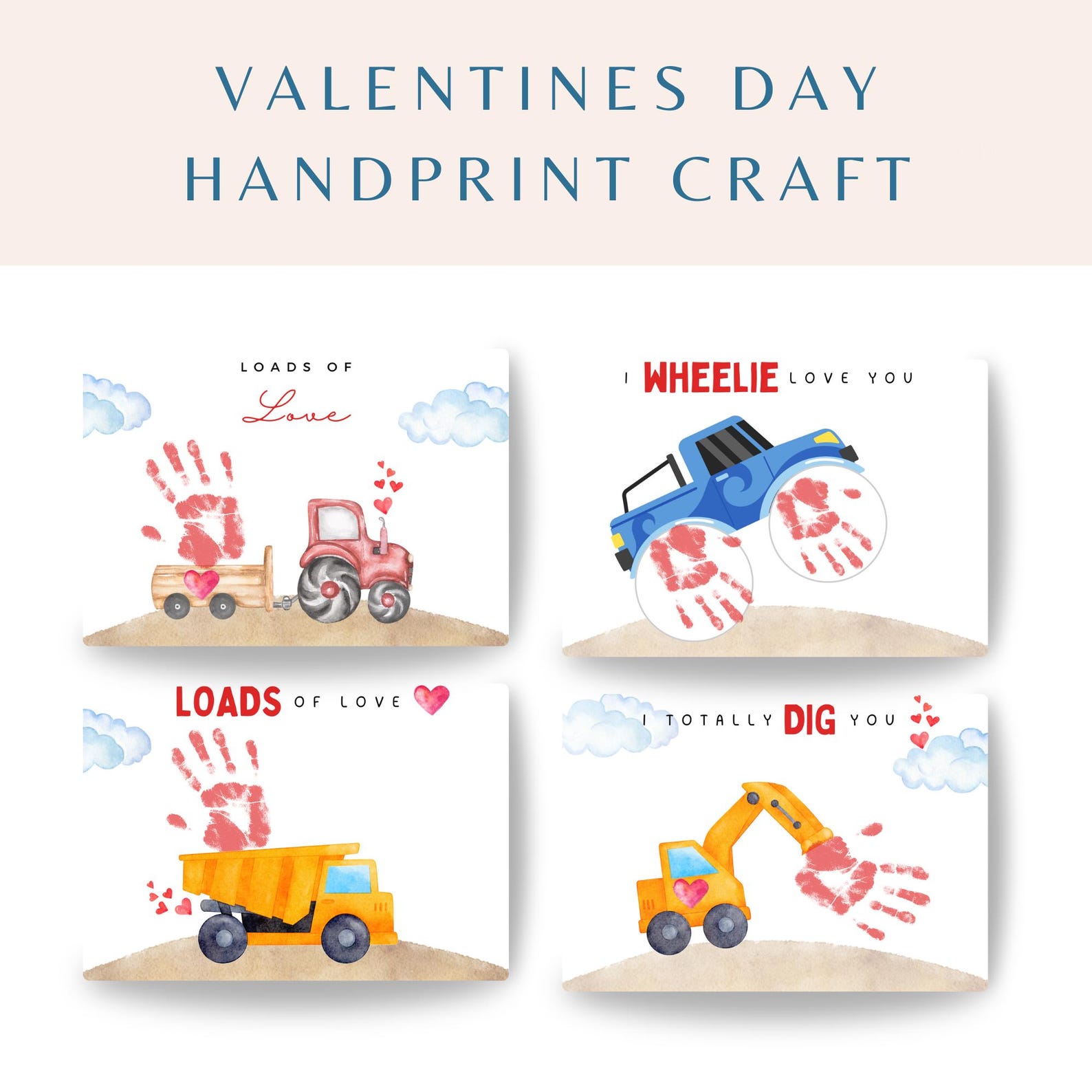 Valentine's Day Handprint Craft, Valentine's Day Handprint Art ...