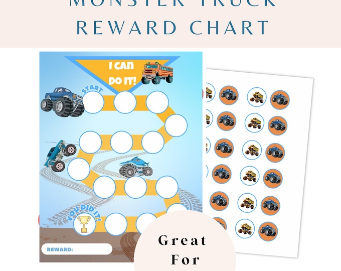 Cars Hot Wheels Themed Reward Chart for Kids, Chore Chart, Behaviour ...