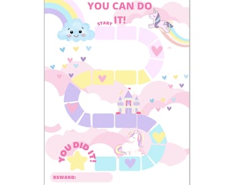 Unicorn Reward Chart | Printable Unicorn Behavior Chart | Daily Chore ...