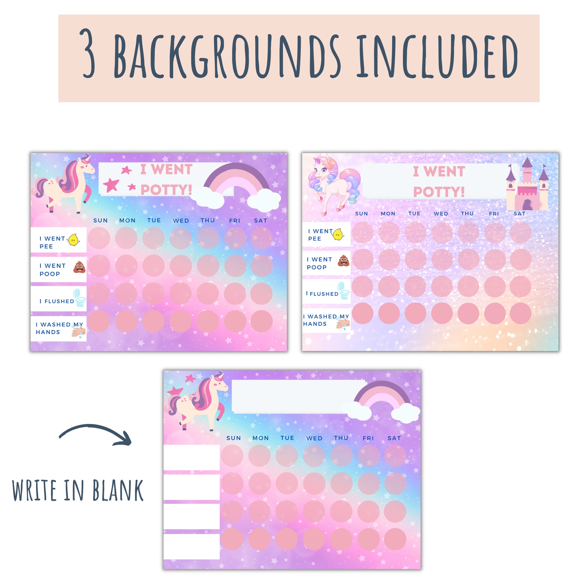 Unicorn Reward Chart | Printable Unicorn Sticker Chart | Daily Chore ...