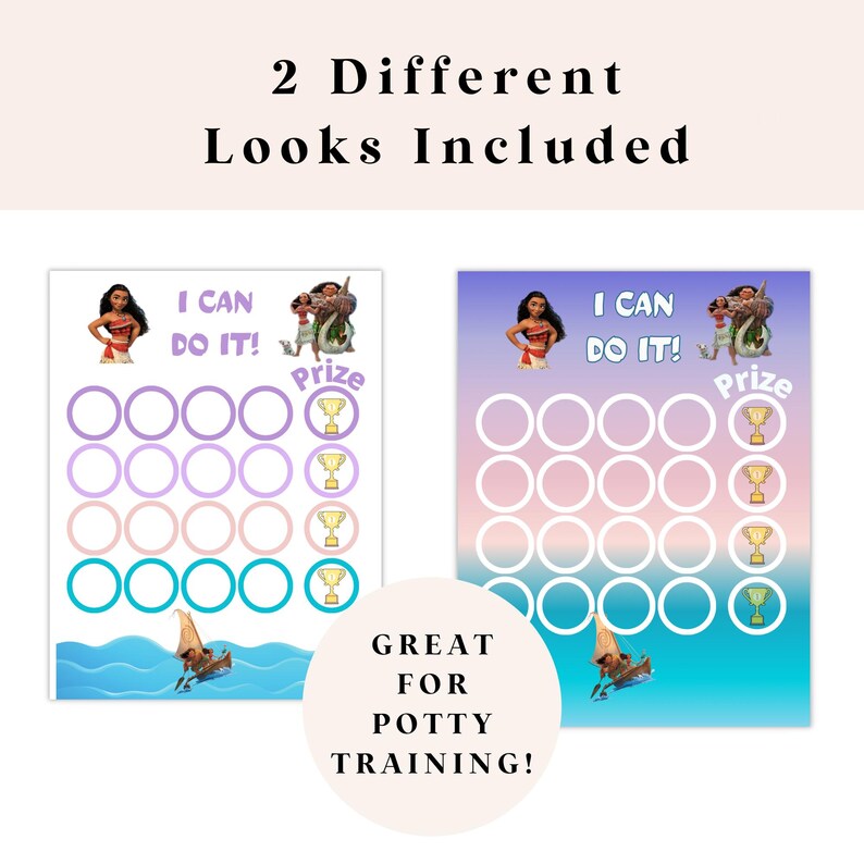Moana Reward Chart | Printable Moana Sticker Chart | Daily Chore Chart ...