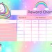 Unicorn Reward Chart, Unicorn Behavior Chart, Childrens Reward Chart ...
