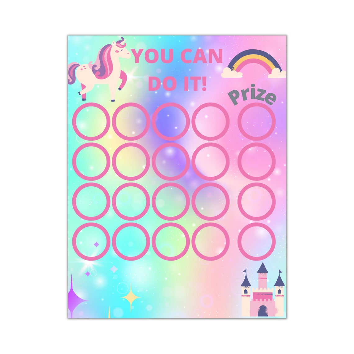 Unicorn Reward Chart | Printable Unicorn Sticker Chart | Daily Chore ...