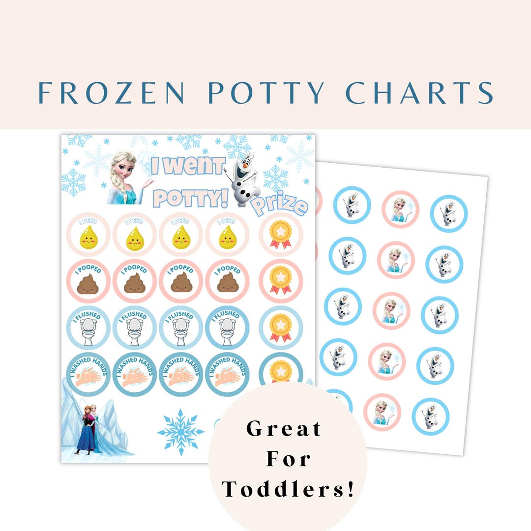 Printable Frozen Potty Training Chart Printable, Toilet Training Chart ...