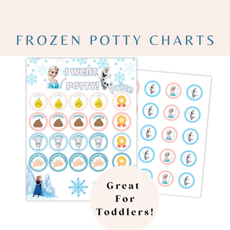 Printable Frozen Potty Training Chart Printable, Toilet Training Chart ...