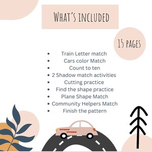 Transportation Busy Book, Transportation Preschool Printable, Preschool ...