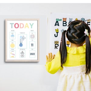 Daily Morning Board, Preschool Circle Time Board, Kids Daily Calendar ...
