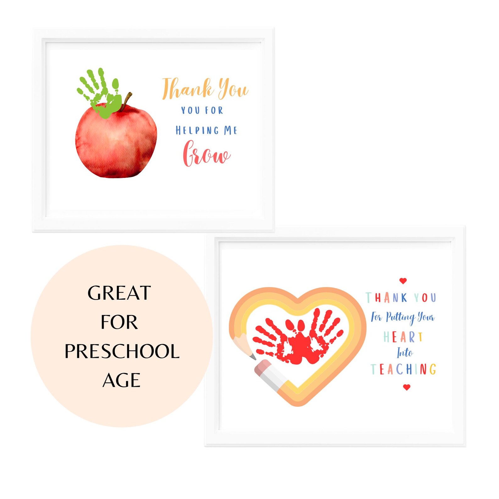 Teacher Appreciation Handprint Craft Bundle | Printable Gift for ...