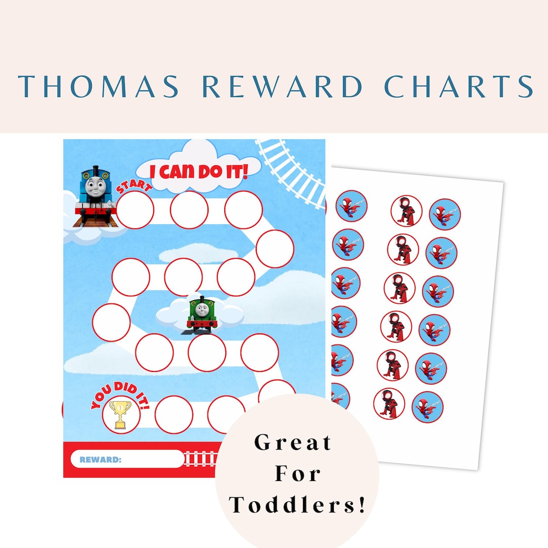 Thomas Train Reward Chart Instant Download, Toddler Reward Chart, Kids ...
