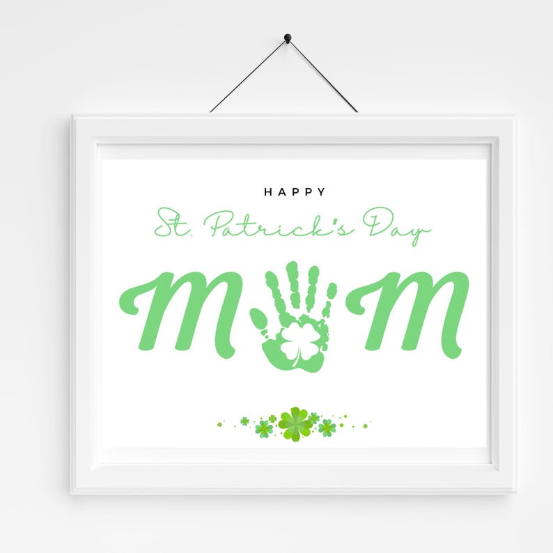 St. Patrick’s Day Handprint & Footprint Craft Bundle, Toddler Activity ...