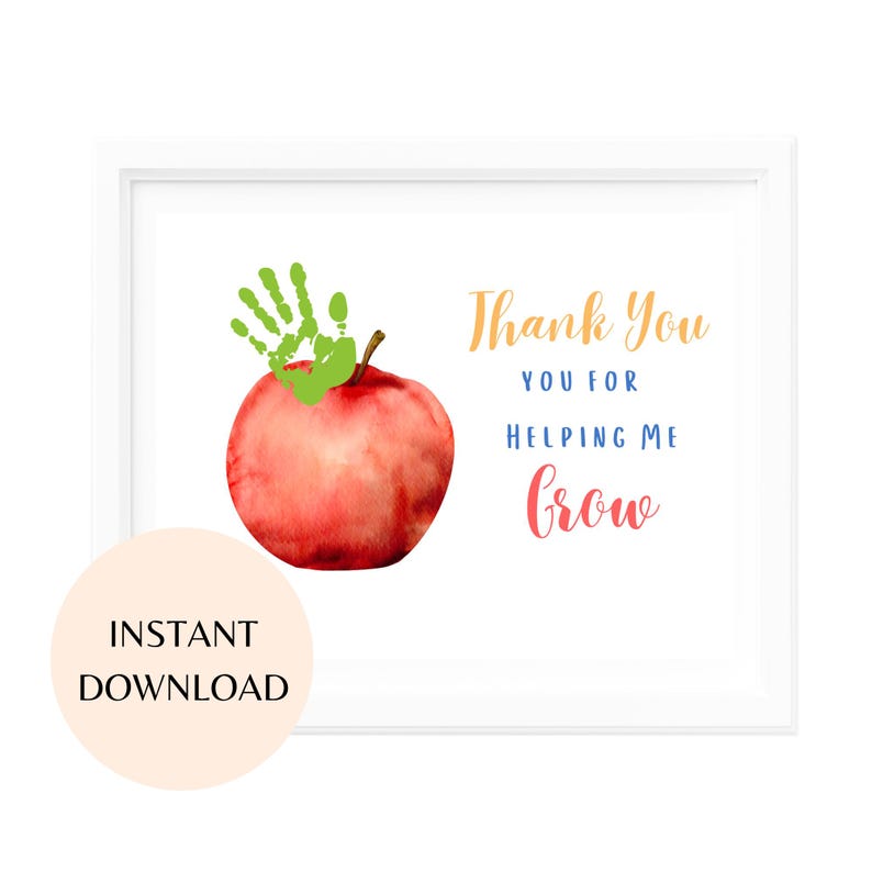 Teacher Appreciation Handprint Craft Bundle | Printable Gift for ...