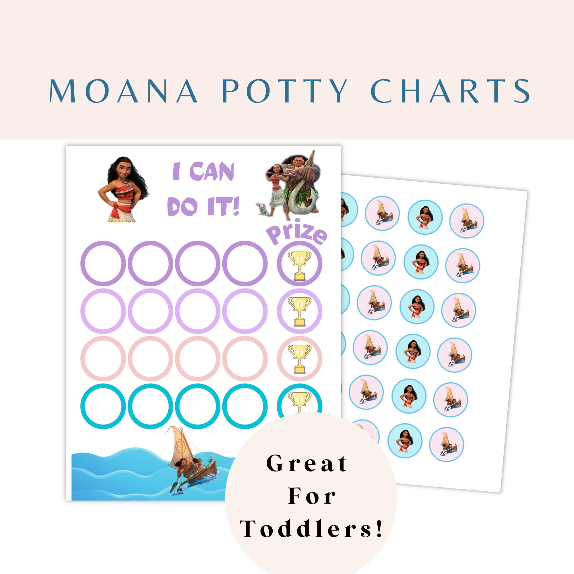 Moana Reward Chart | Printable Moana Sticker Chart | Daily Chore Chart ...