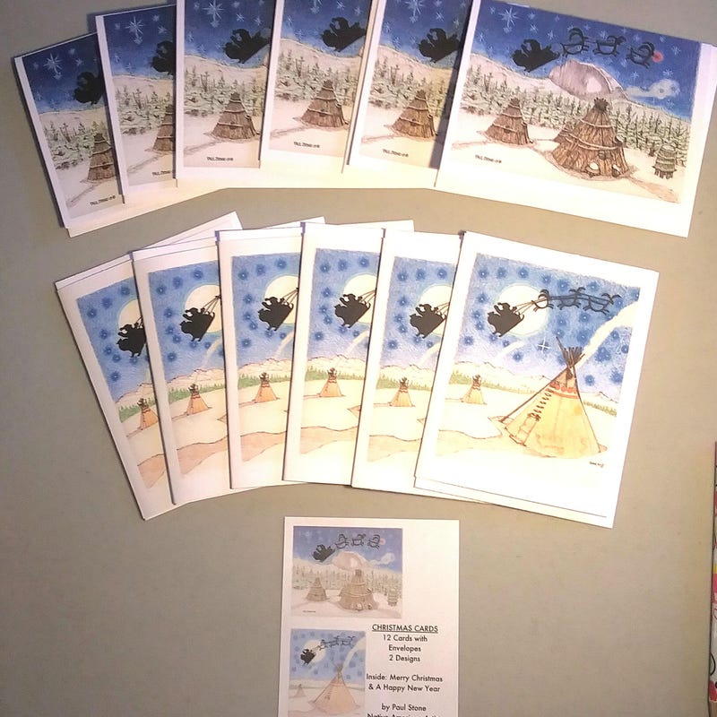 Native American Christmas Cards - Etsy