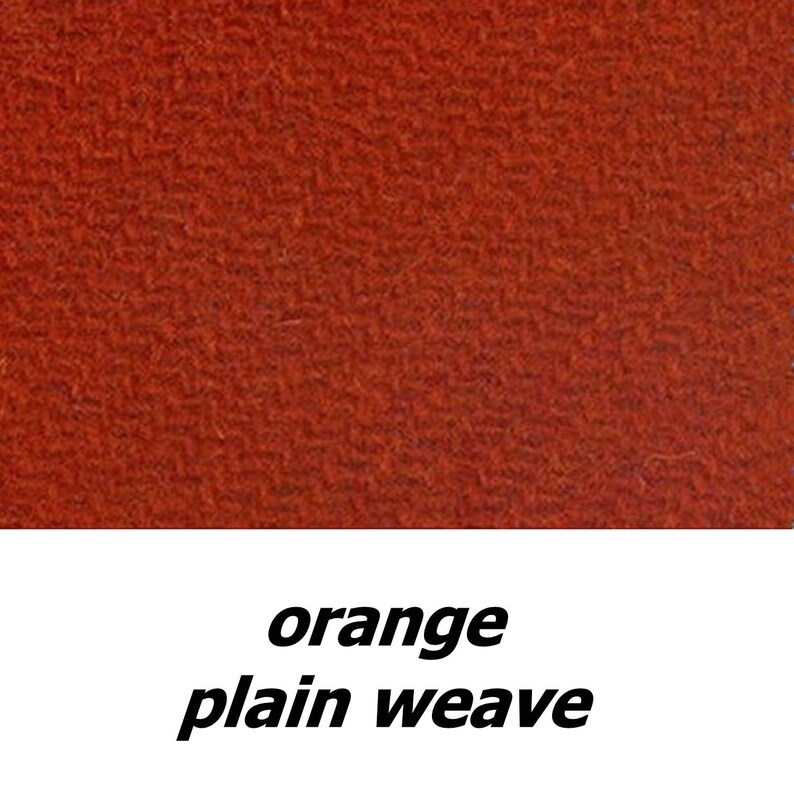 Orange Plain Weave Hound Collar in Harris Tweed. Lovely Soft Collar for ...