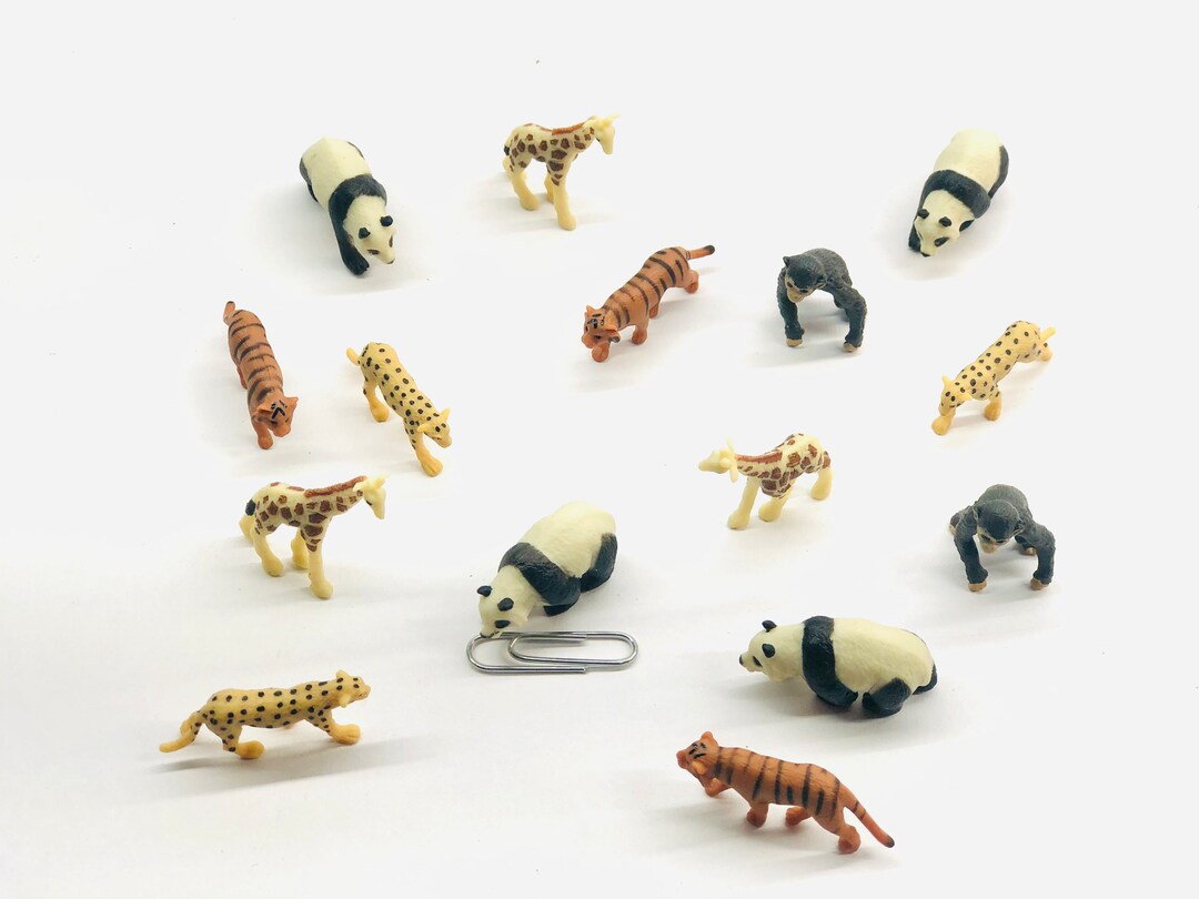 Miniature Safari Animals: Tiny Jungle Figures, Terrarium Supplies - Etsy
