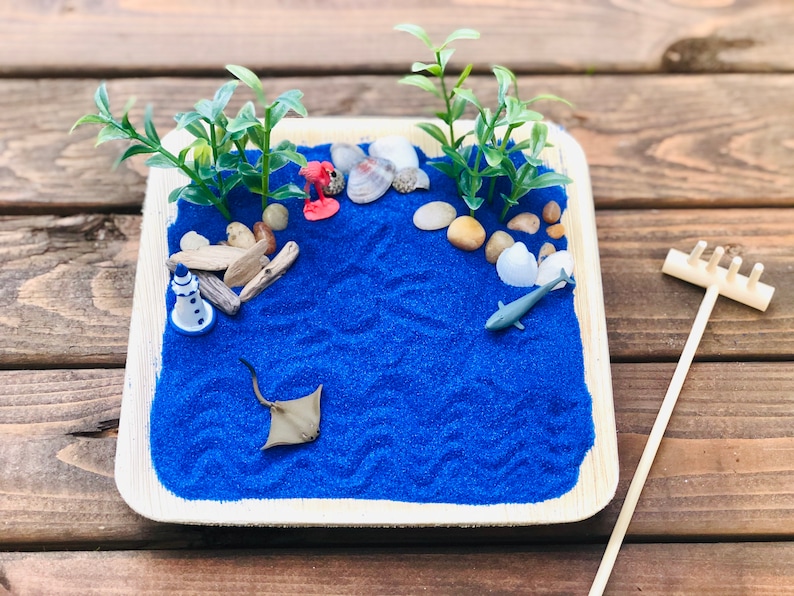 Zen Garden Kit Ocean Zen Sand Art DIY Craft Kit - Etsy
