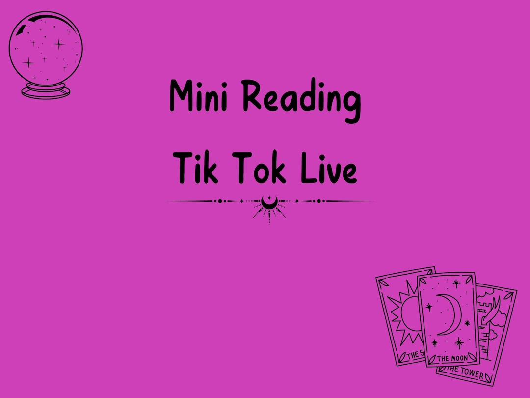 Mini Reading - Tik Tok Live - Etsy