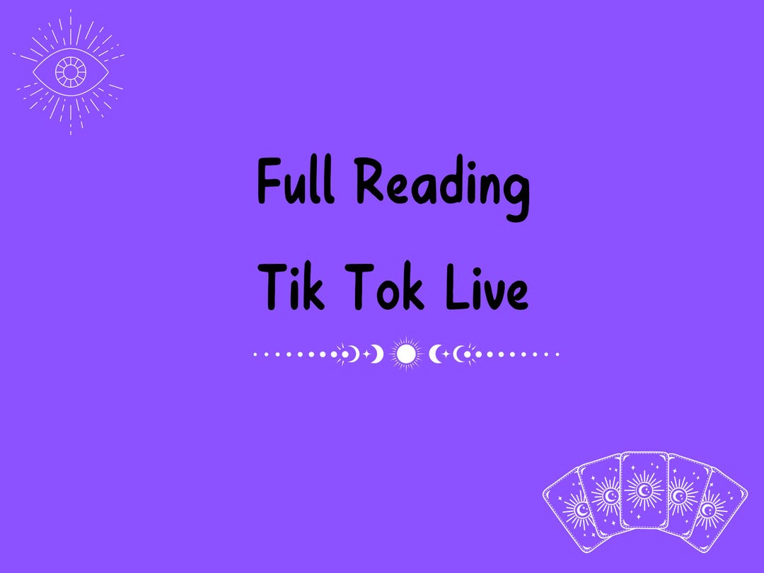 Full Reading - Tik Tok Live - Etsy