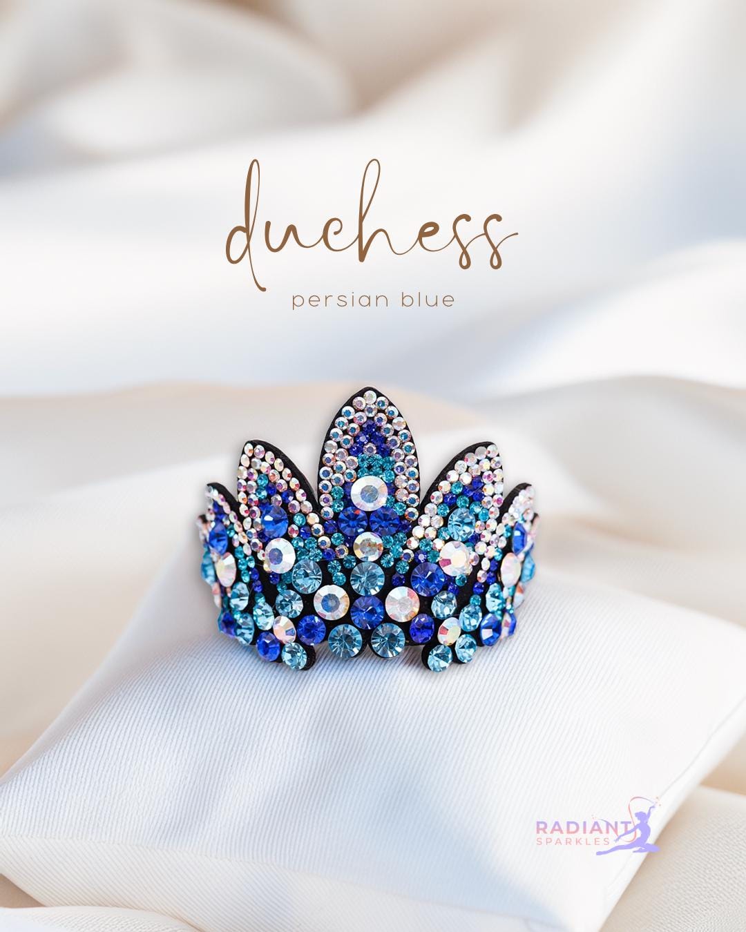 Duchess (persian Blue) - Rhinestone Hair Crown Tiara Accessories Hair ...