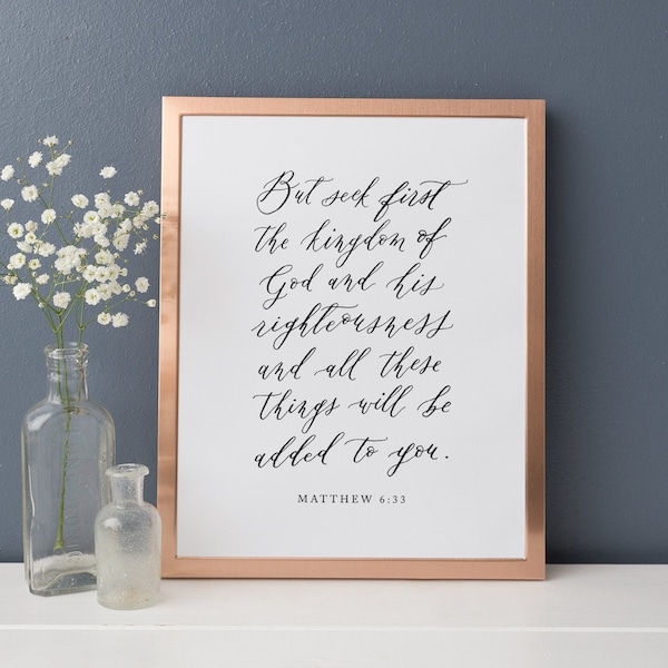 Matthew 6 33 - Etsy