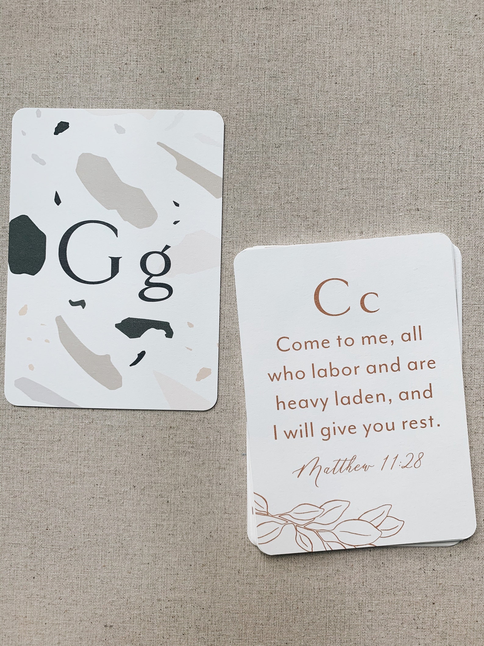 Scripture Cards ABC Bible Verse Cards Scripture Memory Flash - Etsy