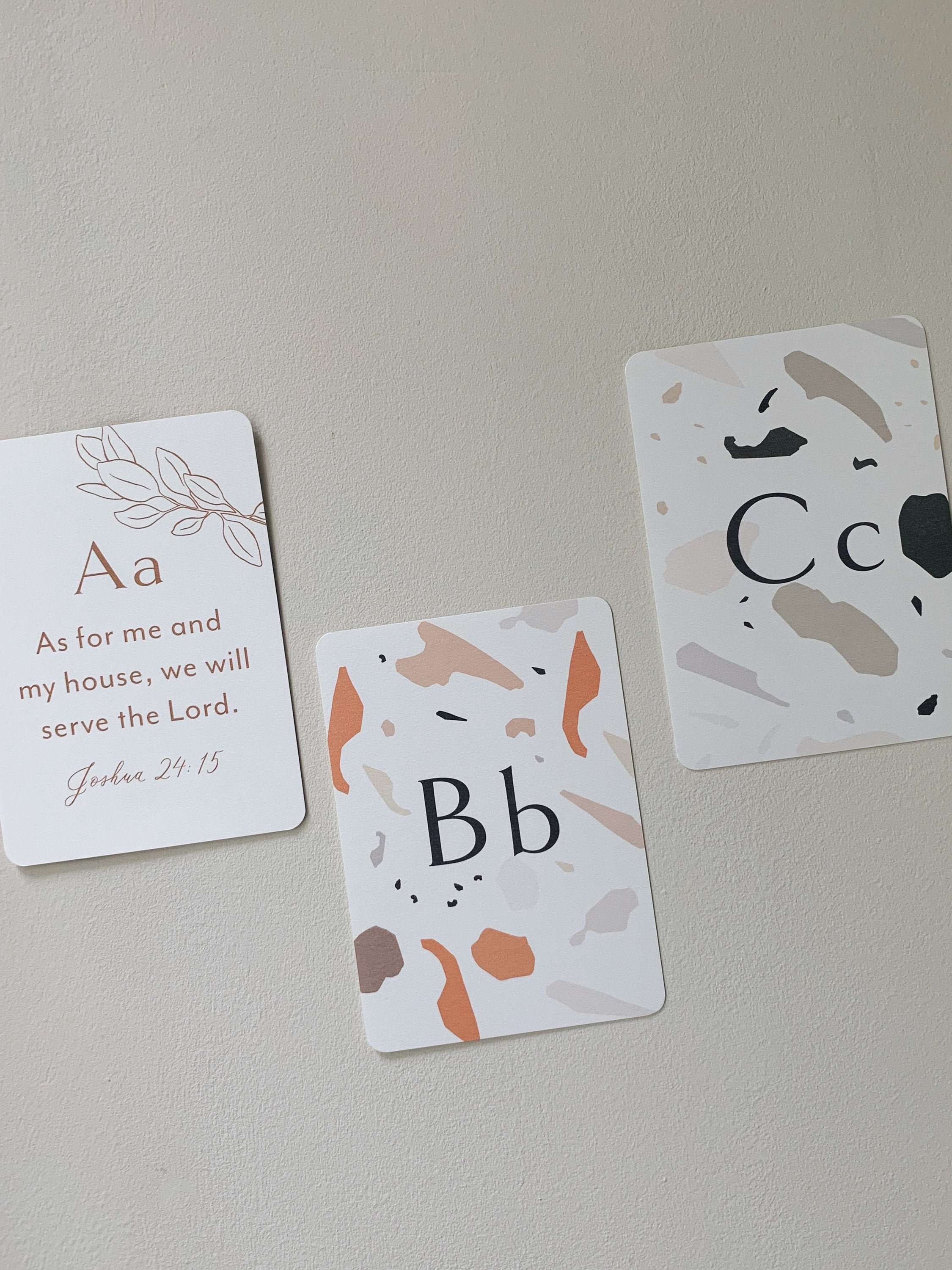 Scripture Cards, ABC Bible Verse Cards, Scripture Memory Flash Cards ...