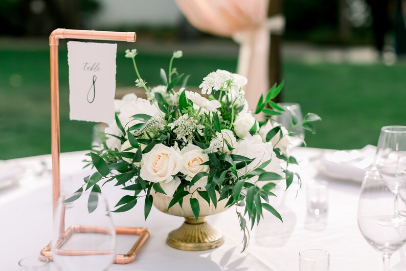 Handmade Paper Calligraphy Table Numbers (single-sided) - Etsy