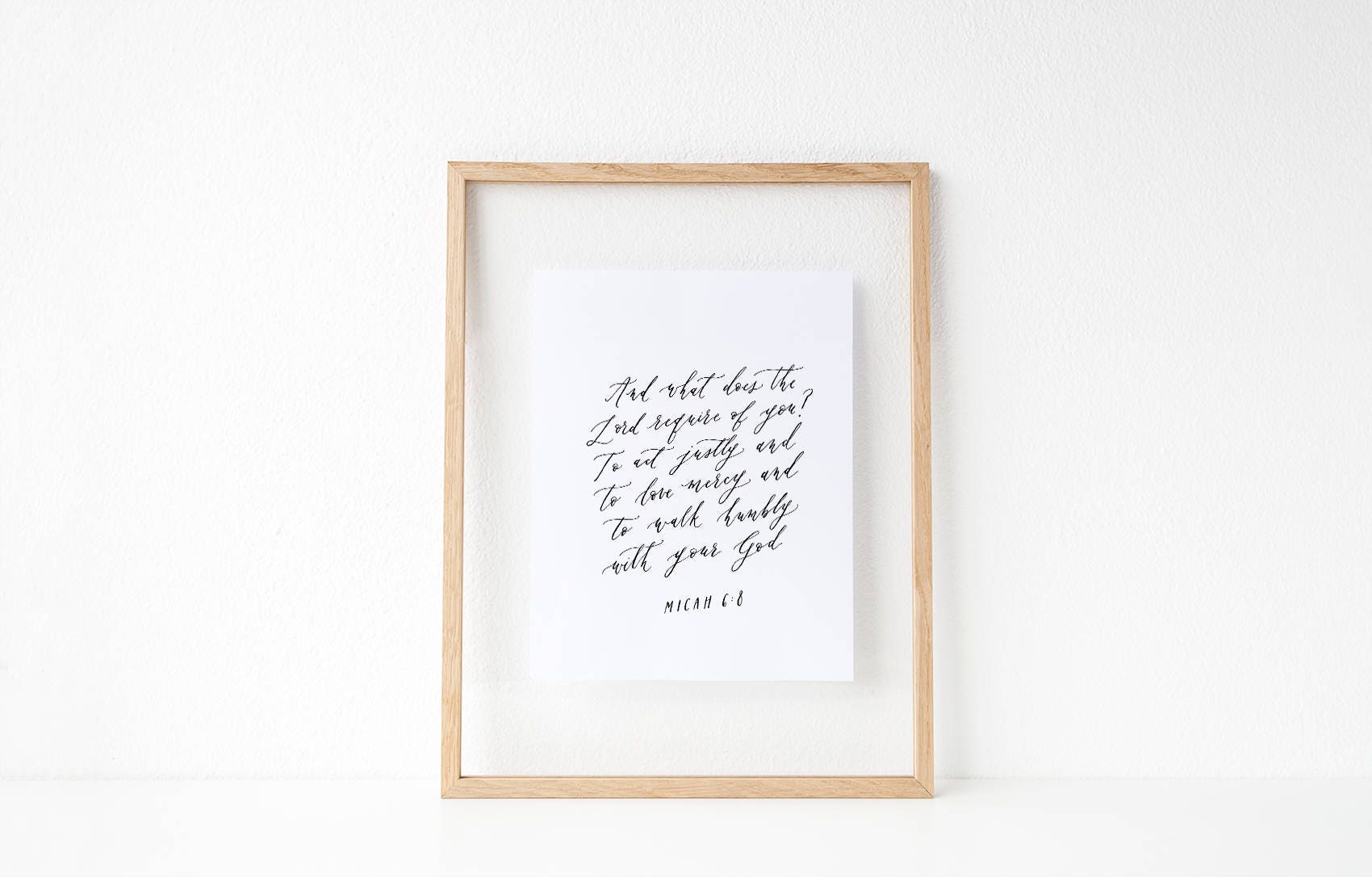 Micah 6:8 Act Justly Love Mercy Walk Humbly // 8x10 | Etsy