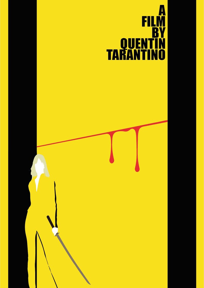 Quentin Tarantino Movies Minimalist 6 Poster Set the Hateful - Etsy