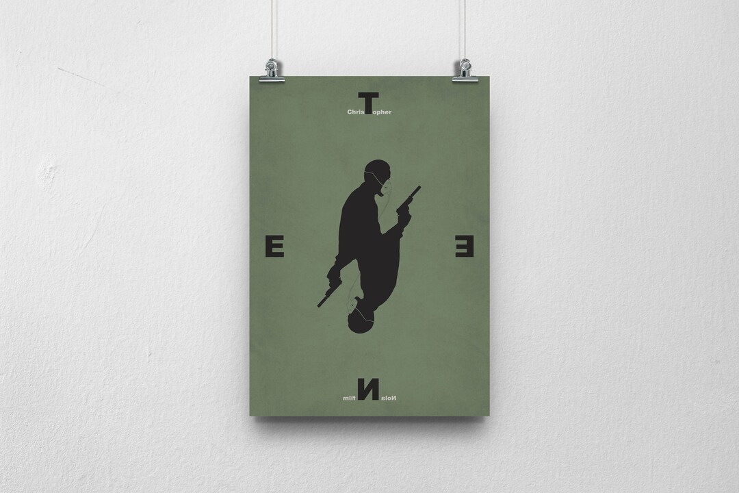 Tenet Minimalist Poster Christopher Nolan Alternative Movie Print John ...