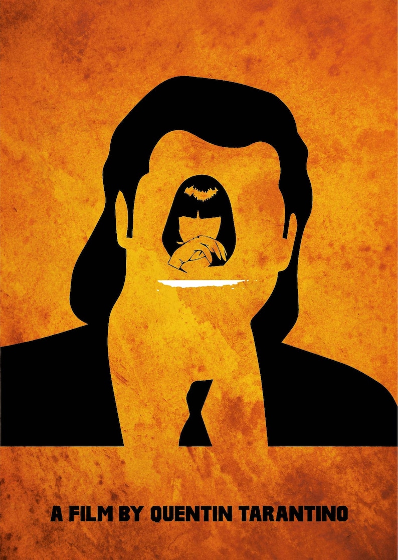 Quentin Tarantino Movies 9 Minimalist Poster Set With the Last | Etsy