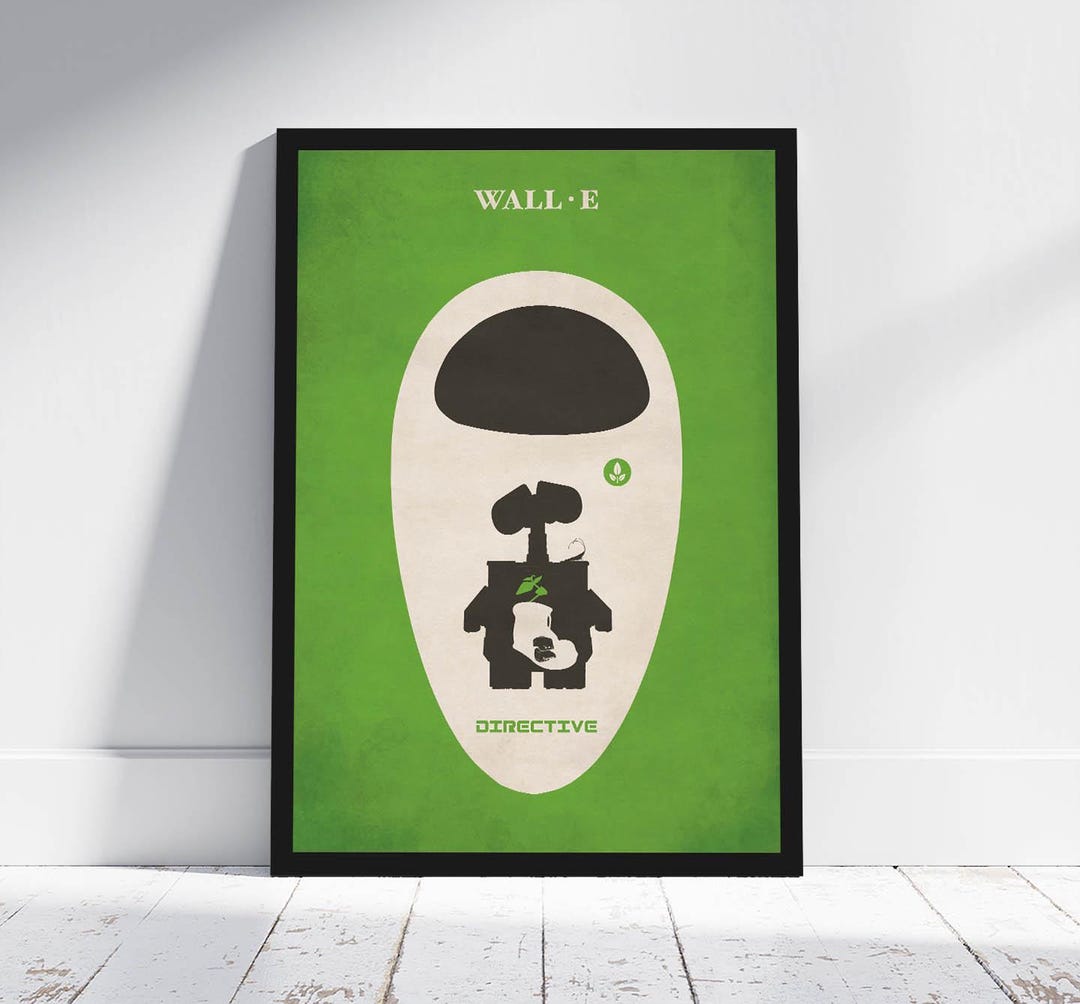 WALL·E Animation Minimalist Poster Alternative Movie Print Disney and ...