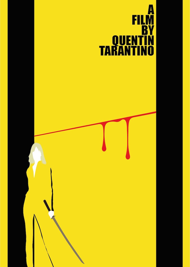 Quentin Tarantino Movies 9 Minimalist Poster Set With the Last | Etsy