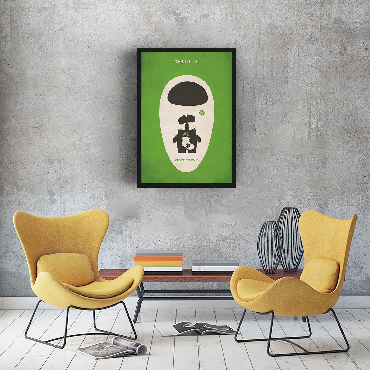 Pixar Minimalistic Wall E Wall E Disney Pixar Minimalist Movie Poster